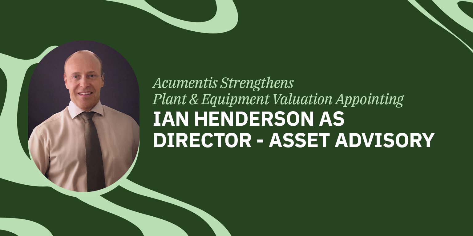 Ian Henderson Joins Plant & Equipment Team | Acumentis